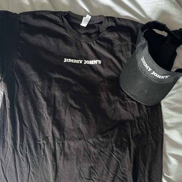 jimmy johns | Shirts | Jimmy Johns Uniform Costume Visor Shirt M Freaky ...
